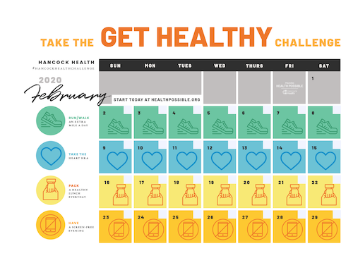 Check Out the February Get Healthy Challenges - Hancock Health