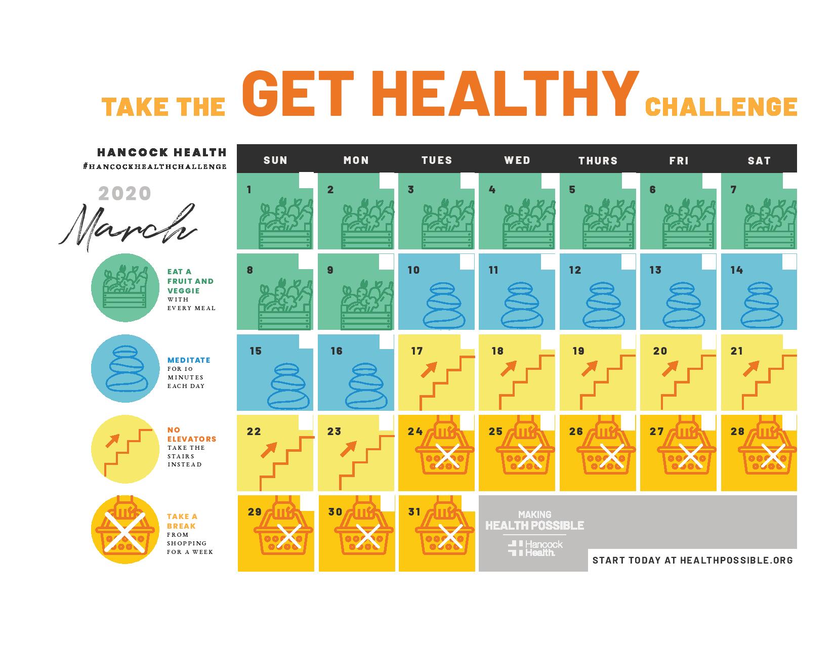 Come in Like a Lion and Grab Our March Get Health Challenges - Hancock ...